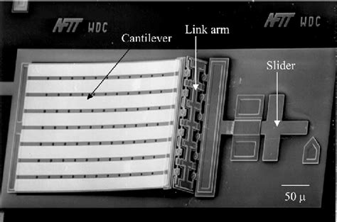 Micrograph Of The Mems Test Structure Used In This Paper Download Scientific Diagram