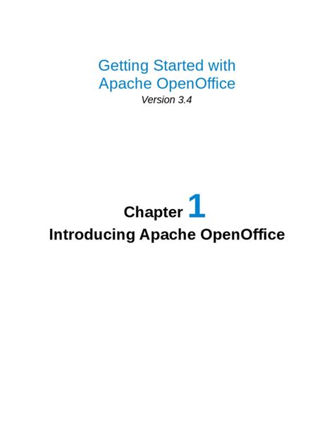Getting Started With Apache Openoffice Pdf Microsoft Excel Microsoft Word