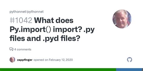 What Does Py Import Import Py Files And Pyd Files Issue Pythonnet Pythonnet GitHub