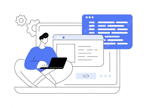 Premium Vector Web Development Abstract Concept Vector Illustration