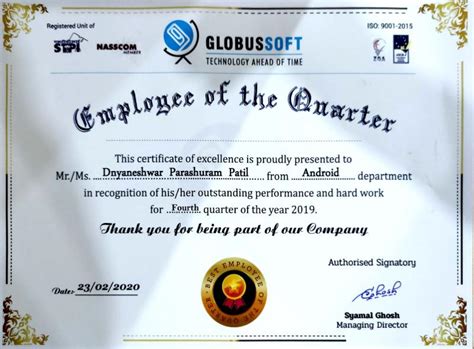 Dnyaneshwar Patil On Linkedin Annualday Employeeofthequater