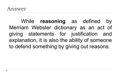 Critical Reading As Reasoning Reading And Writing Skills Quarter 4 Grade 11 Pptx