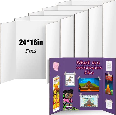 10 Pack Trifold Poster Board 48 X 36 Ikayas Double