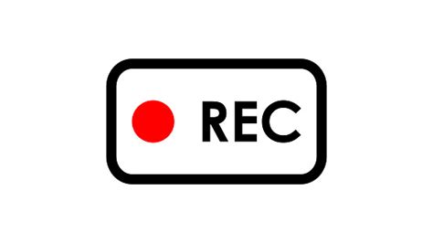 프레임 비디오 녹화 기호 빨간색 Rec 로고 현재 녹화 로고에 대한 스톡 벡터 아트 및 기타 이미지 로고 보도 사진