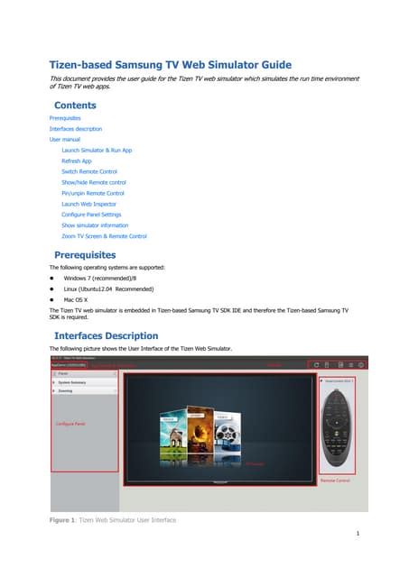 Tizen Based Samsung Tv Web Simulator Pdf