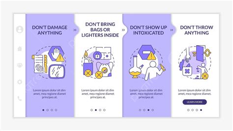 Onboarding Template For Purple And White Escape Room Guidelines Vector