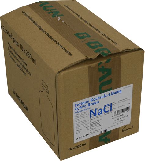 B Braun Kochsalzlösung 0 9 10 x 250 ml ab 9 78 April 2022