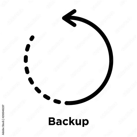 Backup Icon Vector Sign And Symbol Isolated On White Background Backup