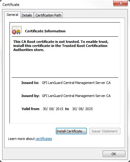 Adicionar O Certificado Ca Como Uma Autoridade De Certificação Confiável