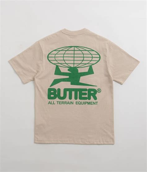 Butter Goods All Terrain T Shirt Sand Green T Shirt Butter Shirt