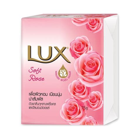 Lux Bar Soap Soft Rose 75 G X 4 Pcs ลักส์ สบู่ก้อน กลิ่นซอฟท์ โรส ขนาด