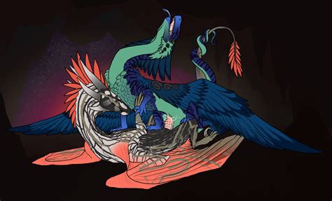 Rule 34 Cave Coatl Dragon Dragon Duo Female Flight Rising Horn Lying