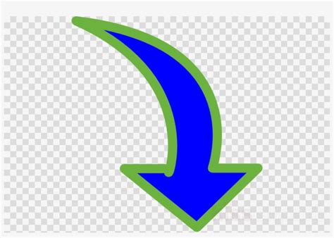 Curved Arrow Pointing Down