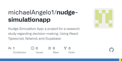 Github Michaelangelo Nudge Simulationapp Nudge Simulation App A Project For A Research
