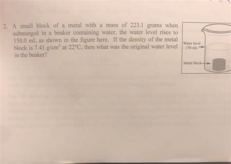 Solved Post Lab Activity Density Of Solids And Liquids A Chegg Com