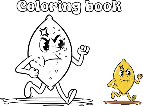 Ilustración De Vector De Estilo De Dibujos Animados Para Colorear De Un