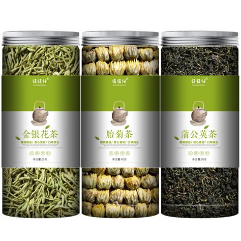 金银花蒲公英菊花茶叶正品夏天泡水的凉茶饮品非特级不野生组合茶 虎窝淘