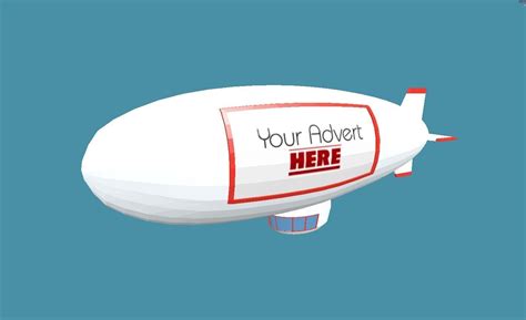 3d Model Low Poly Airship Lowpoly Cgtrader