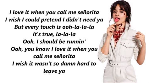 Shawn Mendes Camila Cabello Señorita Lyrics YouTube