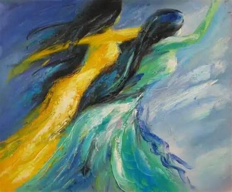 Peinture Contemporaine Silhouettes Femmes • Peintures Sur Toile