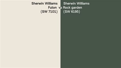 Sherwin Williams Futon Vs Rock Garden Side By Side Comparison