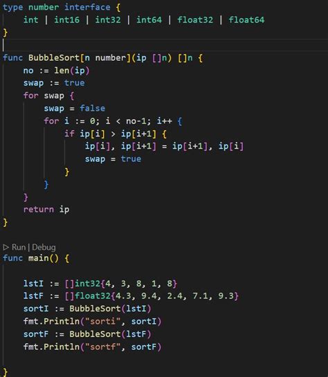 Priyanka Parkhande On Linkedin Bubblesort Golang Code By Using Generics