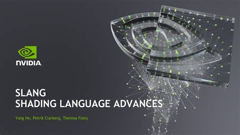 slang shading language advances research