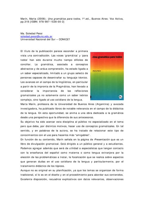2010 redele 18 res pessi pdf Marín Mart a 2008 Una gram át ica
