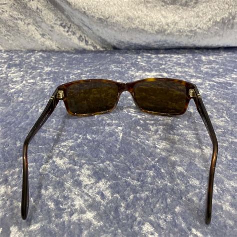 Persols Mens Rectangular Full Rim Sunglassess
