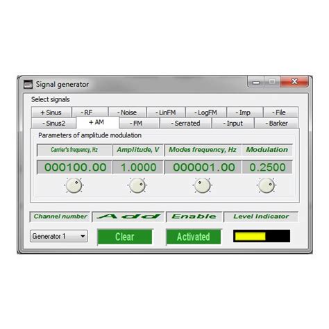 Signal Generator Types Of Generated Signals Supported Hardware