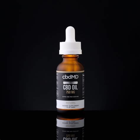 Cbdmd Cbd Oil Tincture Full Spectrum Natural Flavor 1fl Oz 750mg