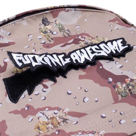 Velcro Stamp Backpack In Soldier Camo By Fucking Awesome Bored Of
