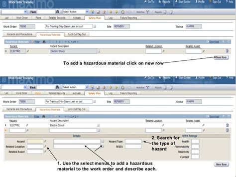 Create A New Work Order In Ibm Maximo