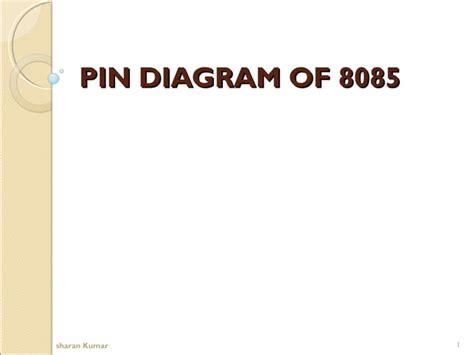 Pin Diagram Of 8085 Ppt Computer Peripherals Computing