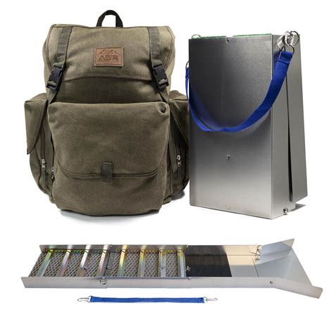 50 Inch Aluminum Folding Sluice Box For Gold Prospecting Backpack Kit
