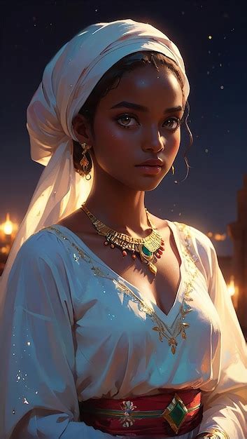 A Princess From The Kingdom Of Nubia Premium Ai Generated Psd