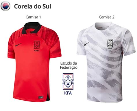Uniforme Da Coreia Do Sul Para A Copa Do Mundo 2022