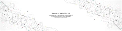 배너 디자인 또는 머리글을 위해 점과 선을 연결하는 추상적 인 배경과 기하학적 패턴 0명에 대한 스톡 벡터 아트 및 기타 이미지 0명 개념 과학 Istock