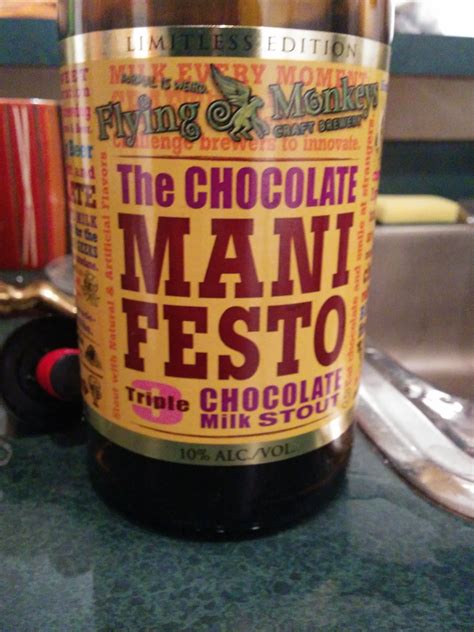 Flying Monkeys The Chocolate Manifesto A Review Toronto Booze Hound