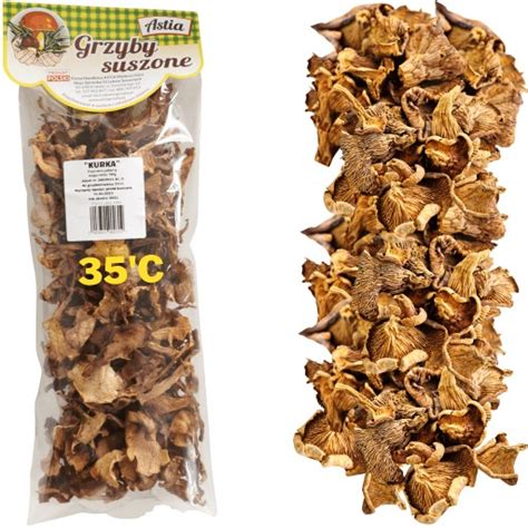Suszone Kurki Grzyby Suszone Kurka Suszona Krojona ATEST 100g 2023