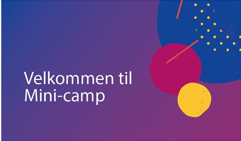 Velkommen Til Mini Camp Cisv Oppland