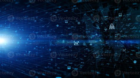 Technology Digital Data Network Connection And Cyber Security Concept Social Network