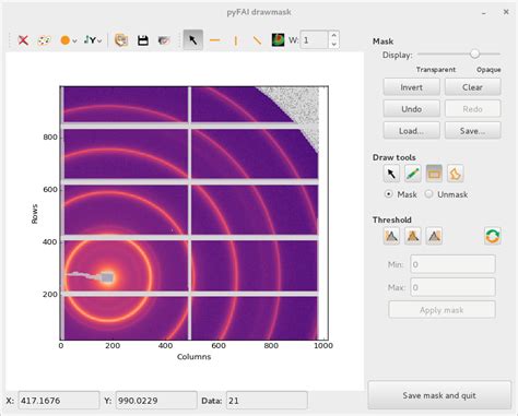 Mask Generation Tool Pyfai Drawmask — Pyfai 202550a0 Documentation