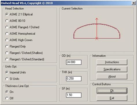 Pressure Vessel Dished Head Lisp AutoLISP Visual LISP DCL