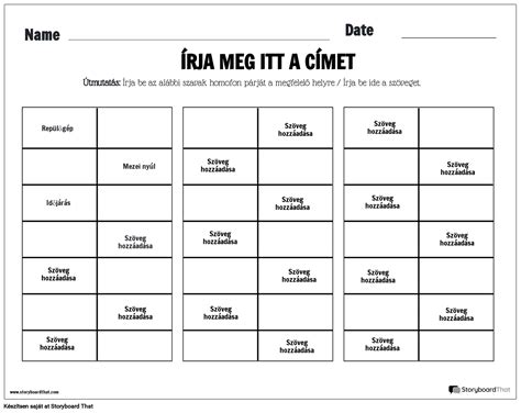 Homofon Gyakorlat Feladatlap Storyboard Par Hu Examples