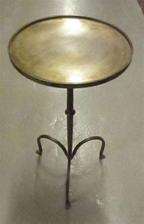 Contemporary Brushed Brass Small Sidecocktail Table For Sale At 1stdibs