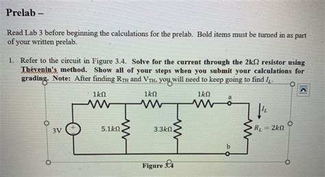 Solved Prelab Read Lab 3 Before Beginning The Calculations