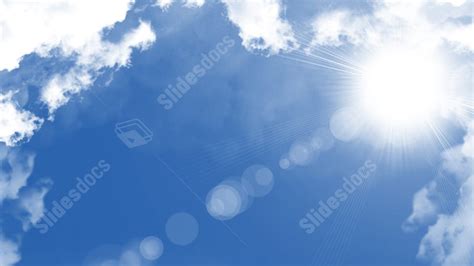 Best Sunlight Light Effect Powerpoint Background For Presentation