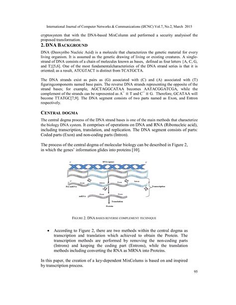 A New Dna Based Approach Of Generating Keydependentmixcolumns Pdf