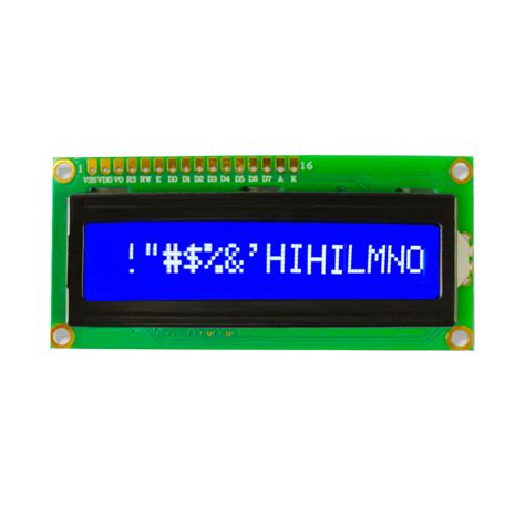 16x1 Stn Blue Character Lcd Display Module